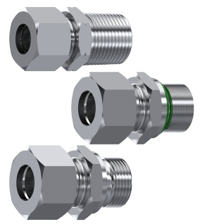 Tube to Thread Straight Male Stud Couplings